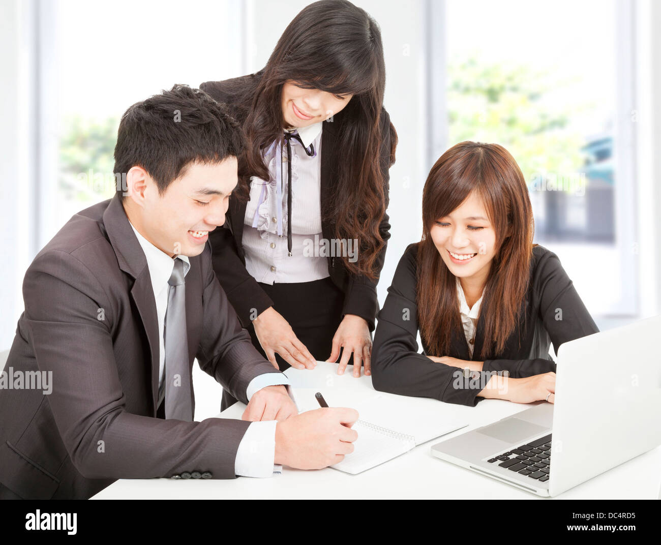 business team working in the office Stock Photo - Alamy