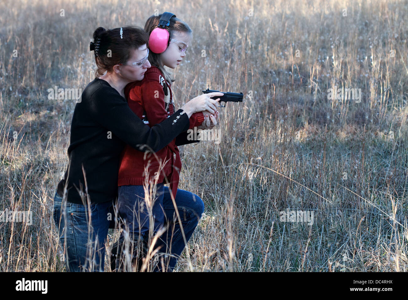 Gun range child hi-res stock photography and images - Alamy