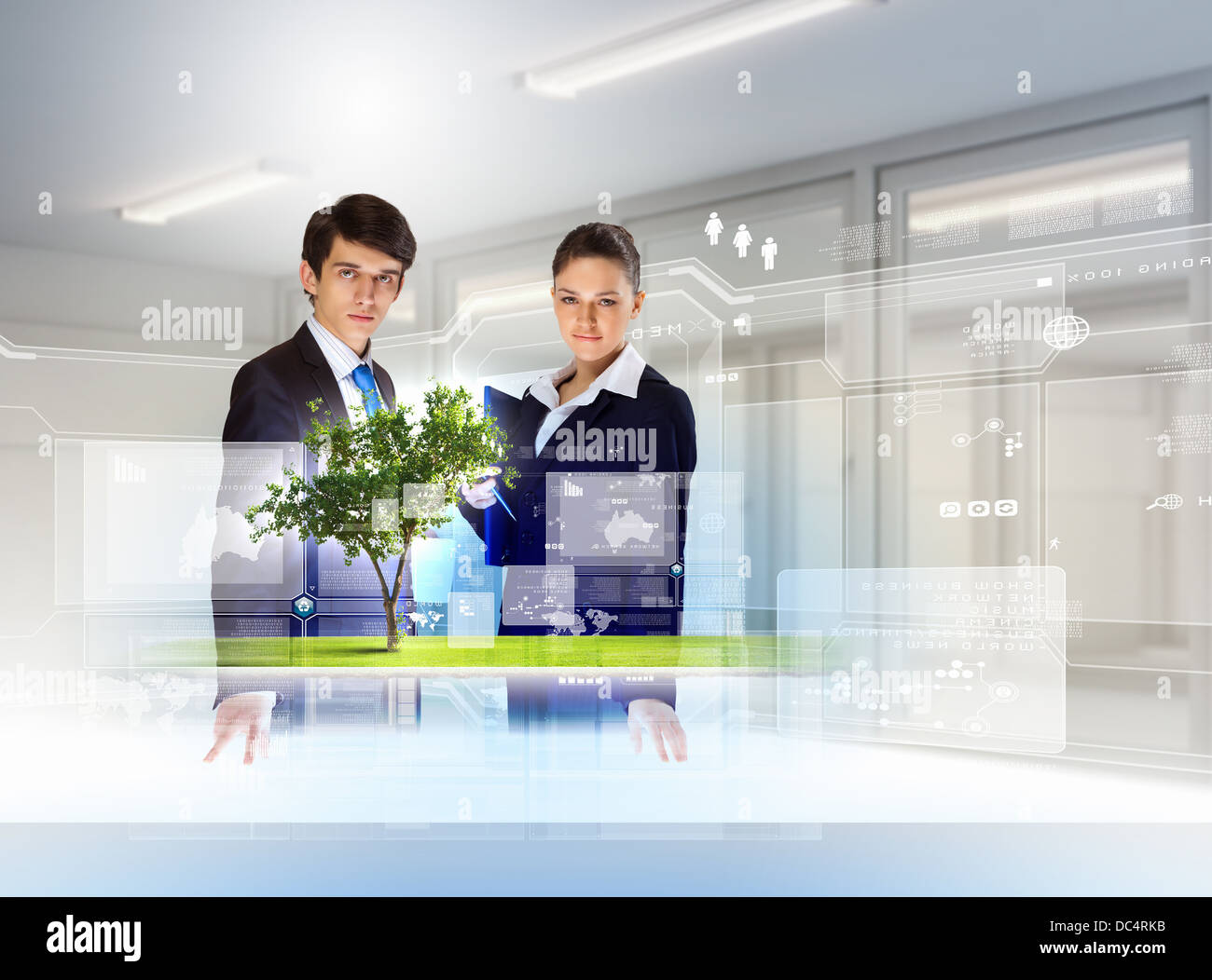 Environmental problems and high-tech innovations Stock Photo - Alamy