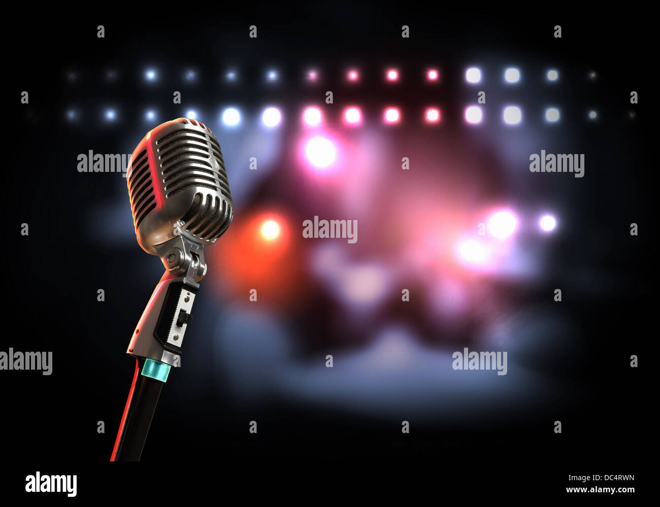 audio microphone retro style Stock Photo - Alamy
