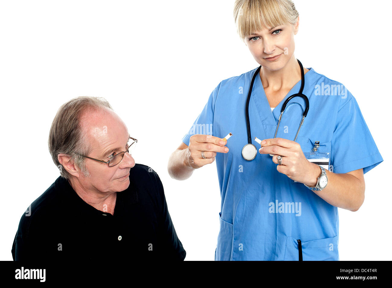 Cigarette female Cut Out Stock Images & Pictures - Alamy