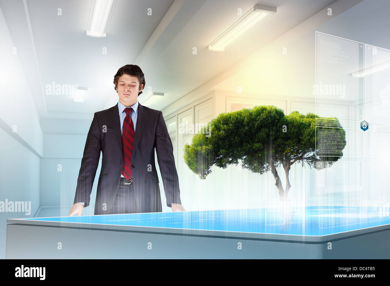 Environmental problems and high-tech innovations Stock Photo - Alamy