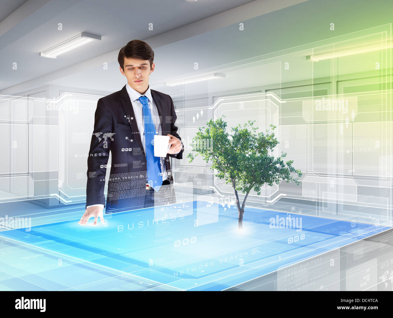 Environmental problems and high-tech innovations Stock Photo - Alamy