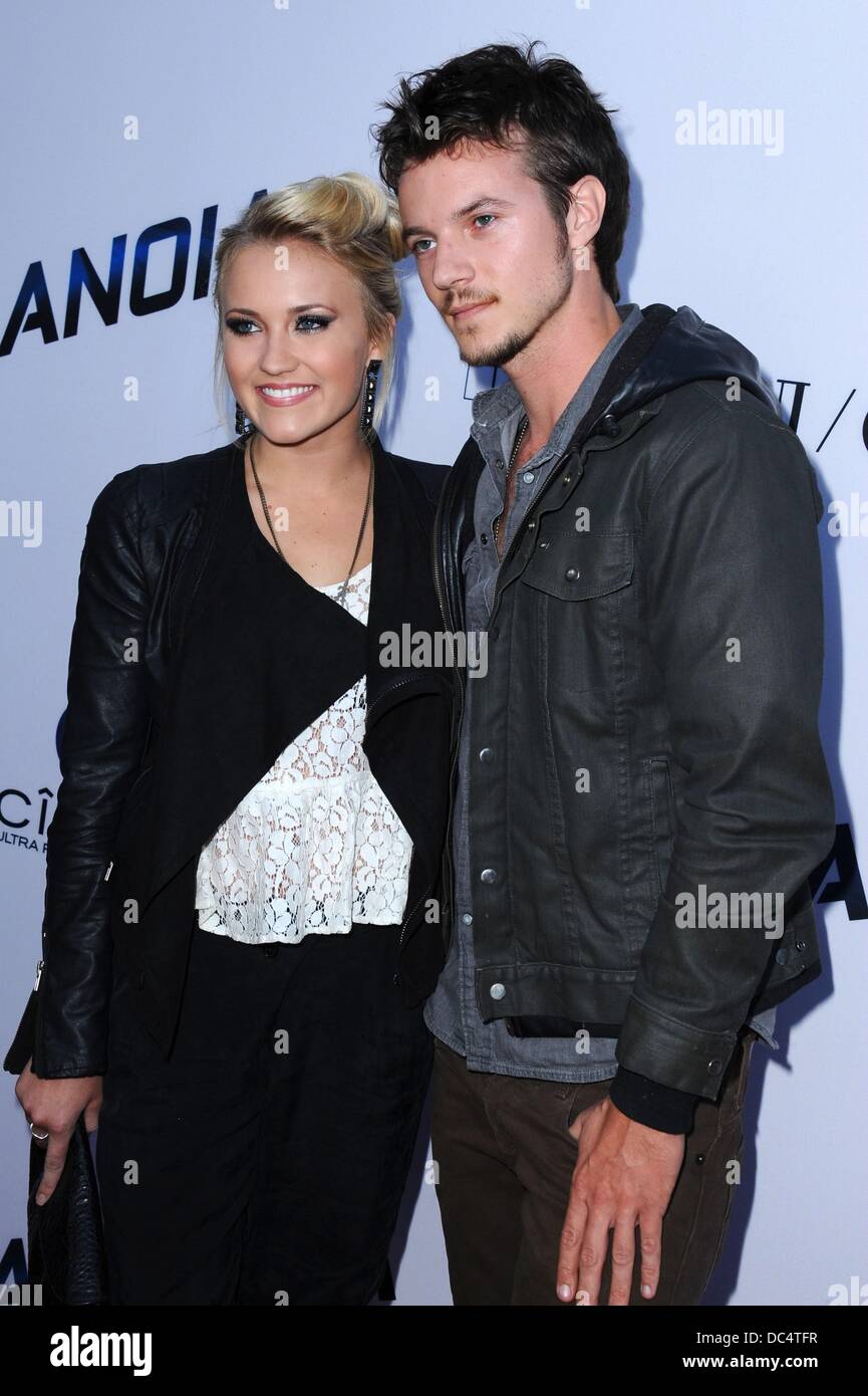 Los Angeles, CA. 8th Aug, 2013. Emily Osment, Nathan Keyes at arrivals ...