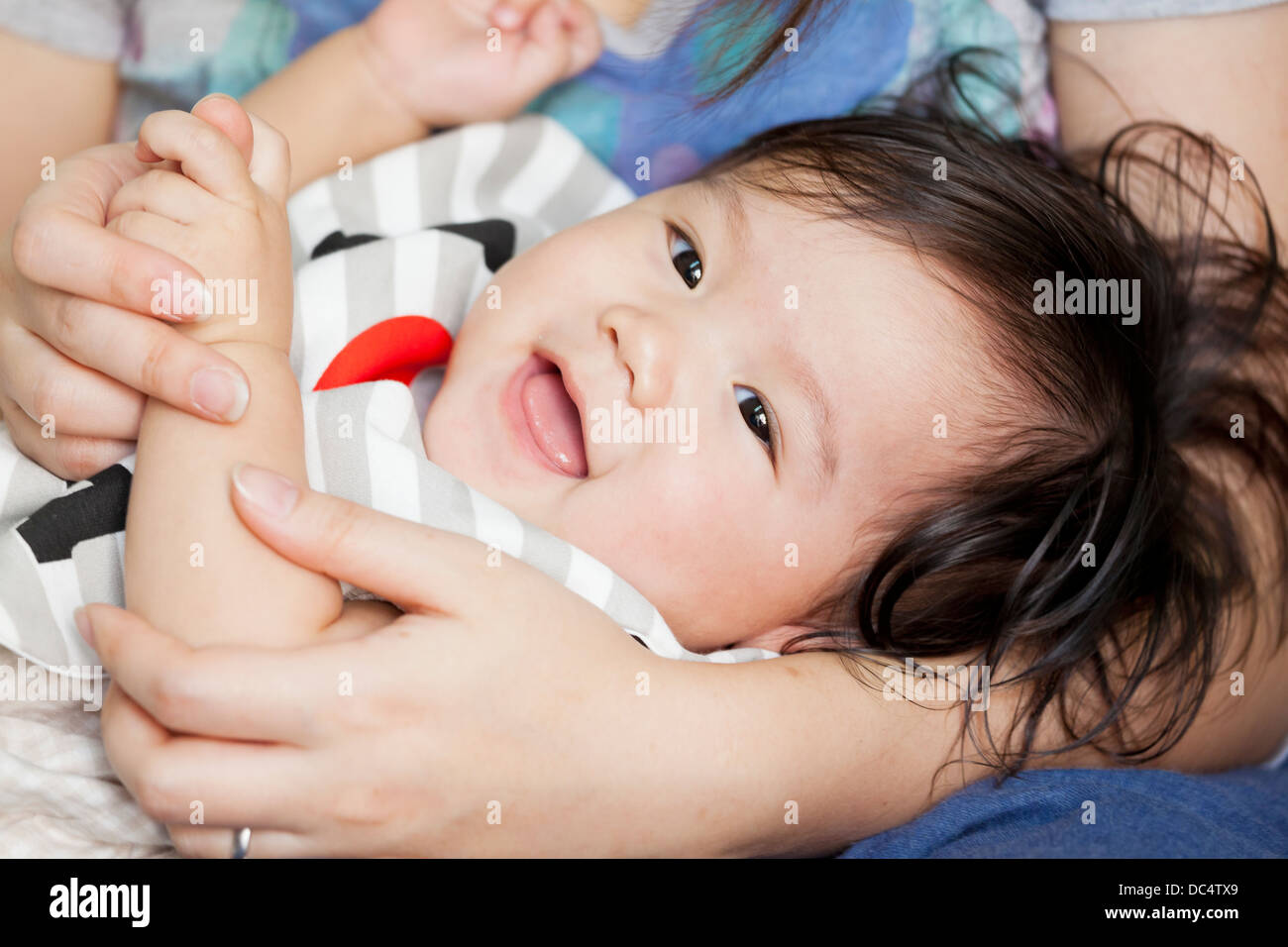 Happy asian baby girl Stock Photo - Alamy