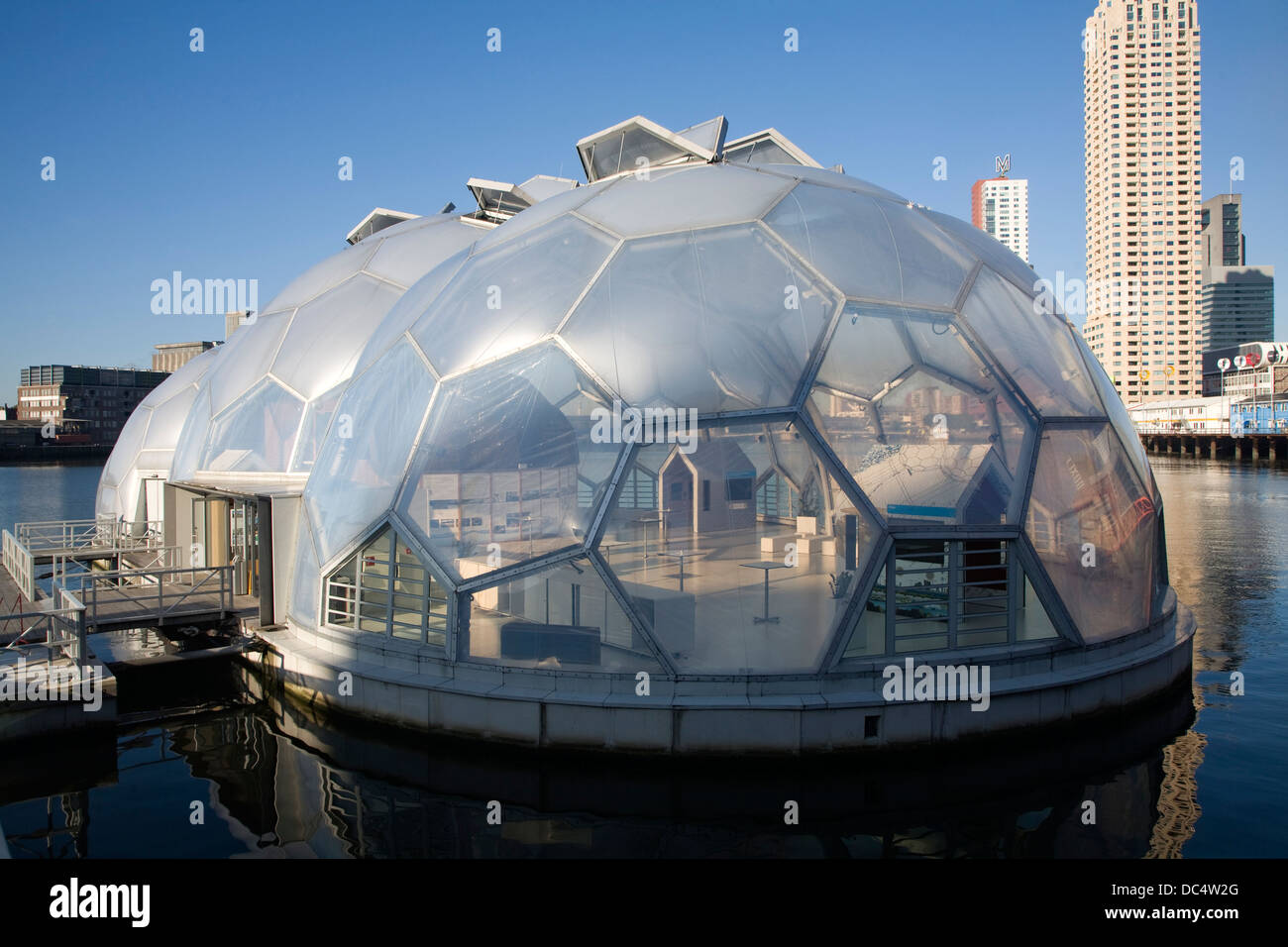 Floating Pavilion sustainable architecture Rotterdam Netherlands Stock ...