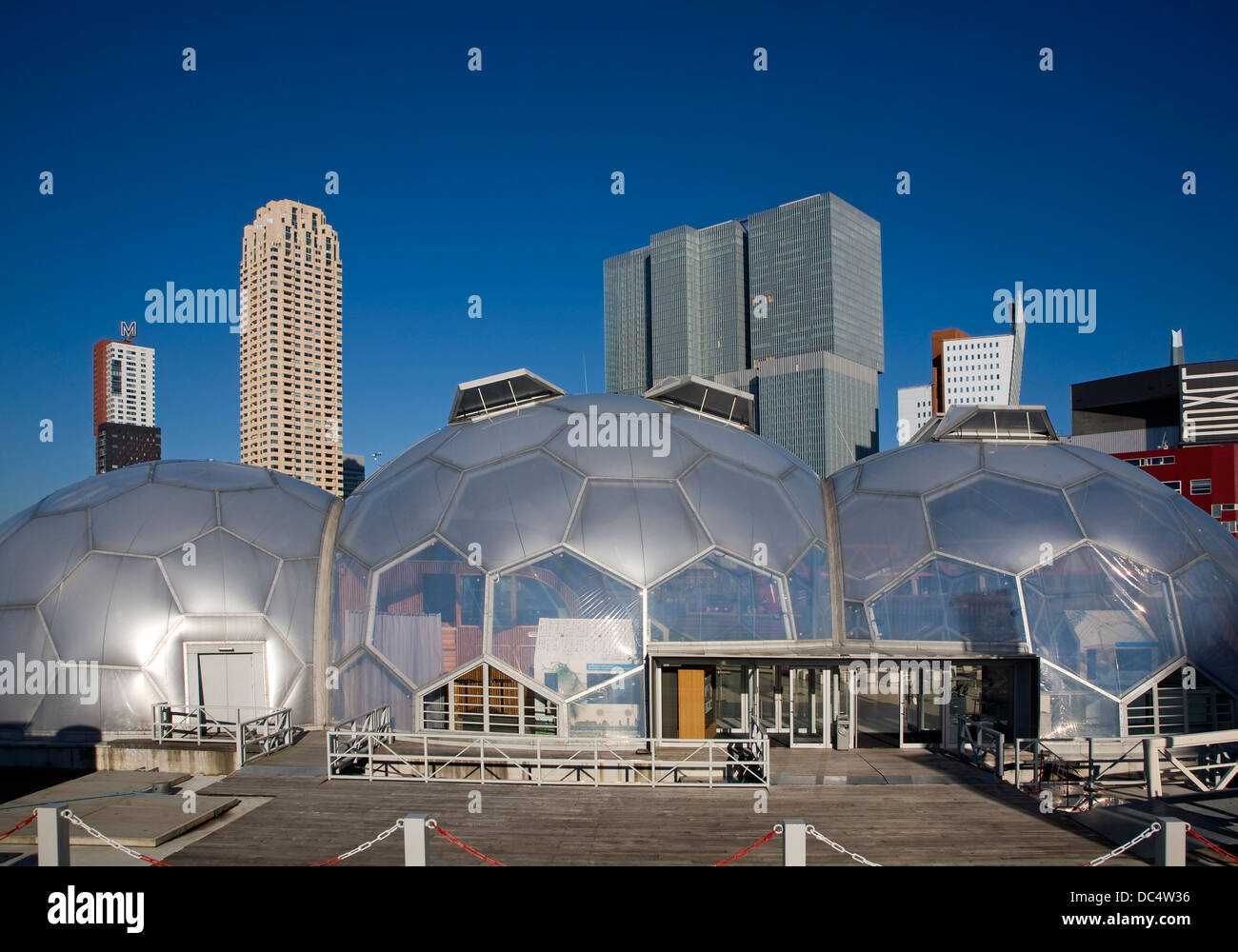 Floating Pavilion sustainable architecture Rotterdam Netherlands Stock ...