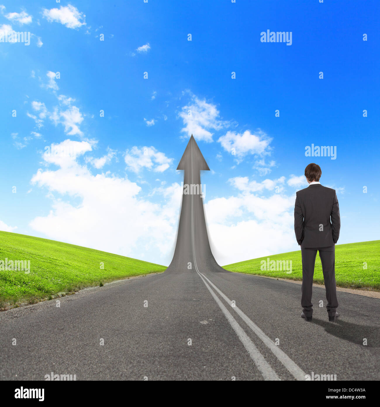 Concept of the road to success Stock Photo - Alamy