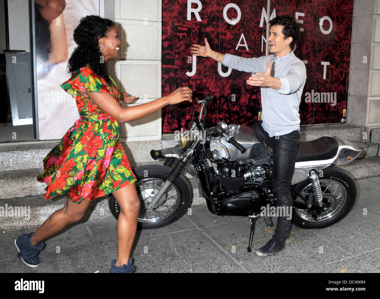 New York, NY, USA. 07th Aug, 2013. Condola Rashad and Orlando Bloom ...