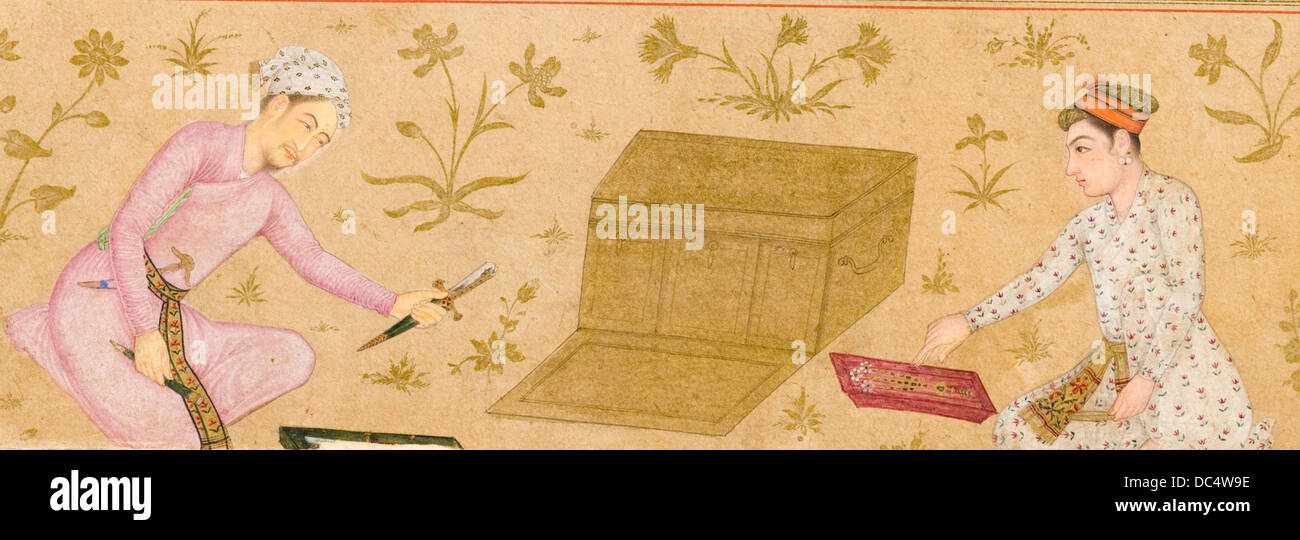 This folio from the Late Shah Jahan album features a portrait of ...