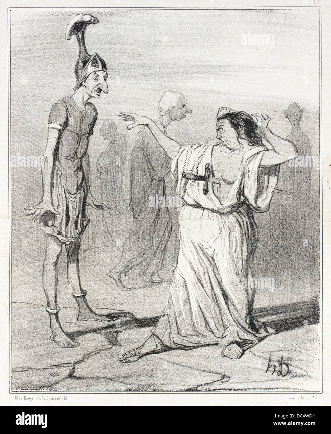 'Enee aux enfers' is an artwork illustrating the descent of the hero ...