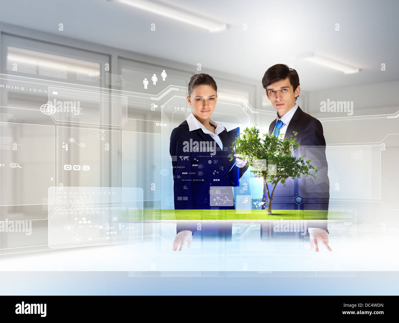 Environmental problems and high-tech innovations Stock Photo - Alamy