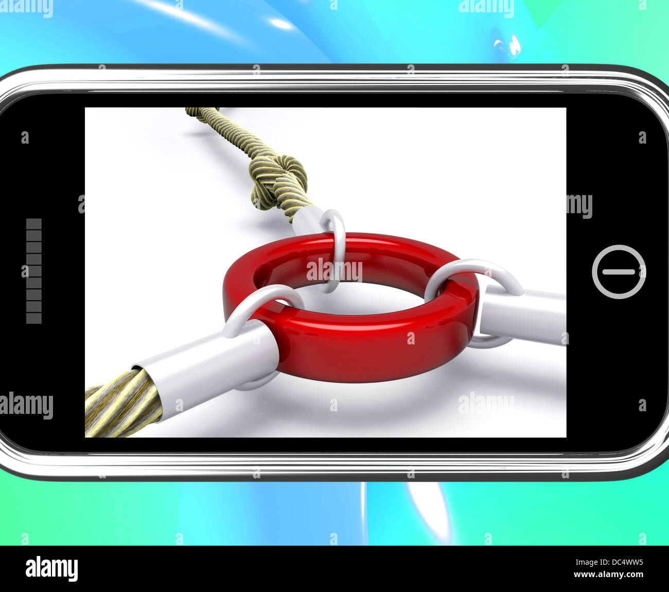 Joint On Smartphone Shows Unity Stock Photo - Alamy