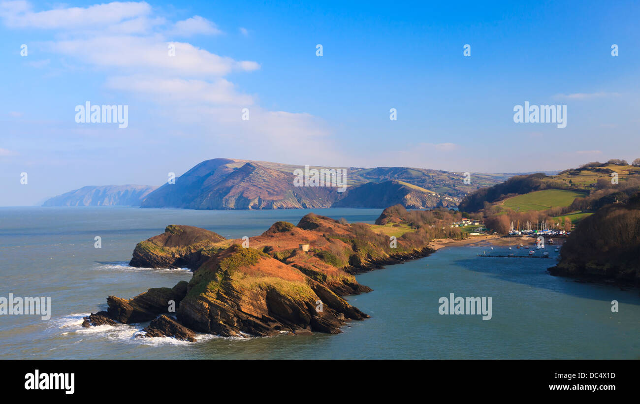 Stunning coastal scenery overlooking Watermouth Cove North Devon ...
