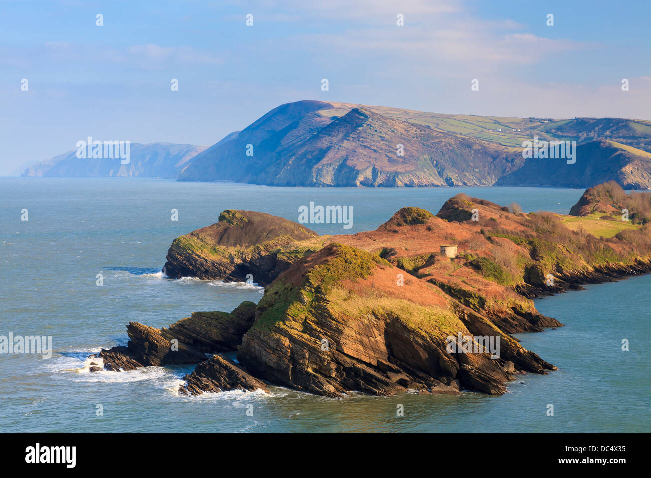 Stunning coastal scenery overlooking Watermouth Cove North Devon ...