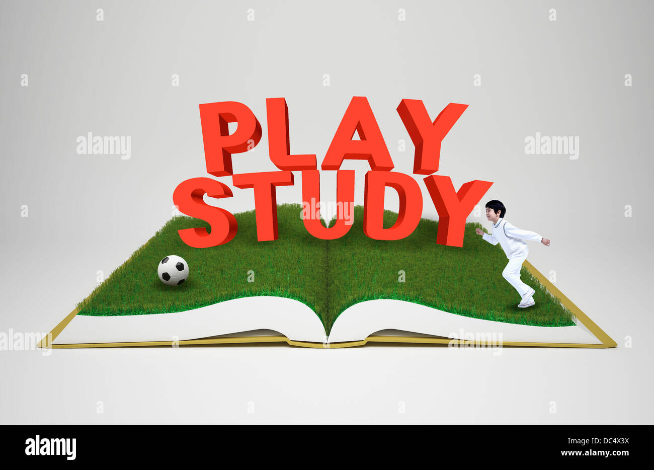 a student and a concept of play and study Stock Photo - Alamy