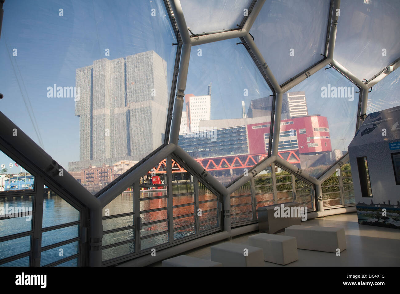 Floating Pavilion sustainable architecture Rotterdam Netherlands with a ...