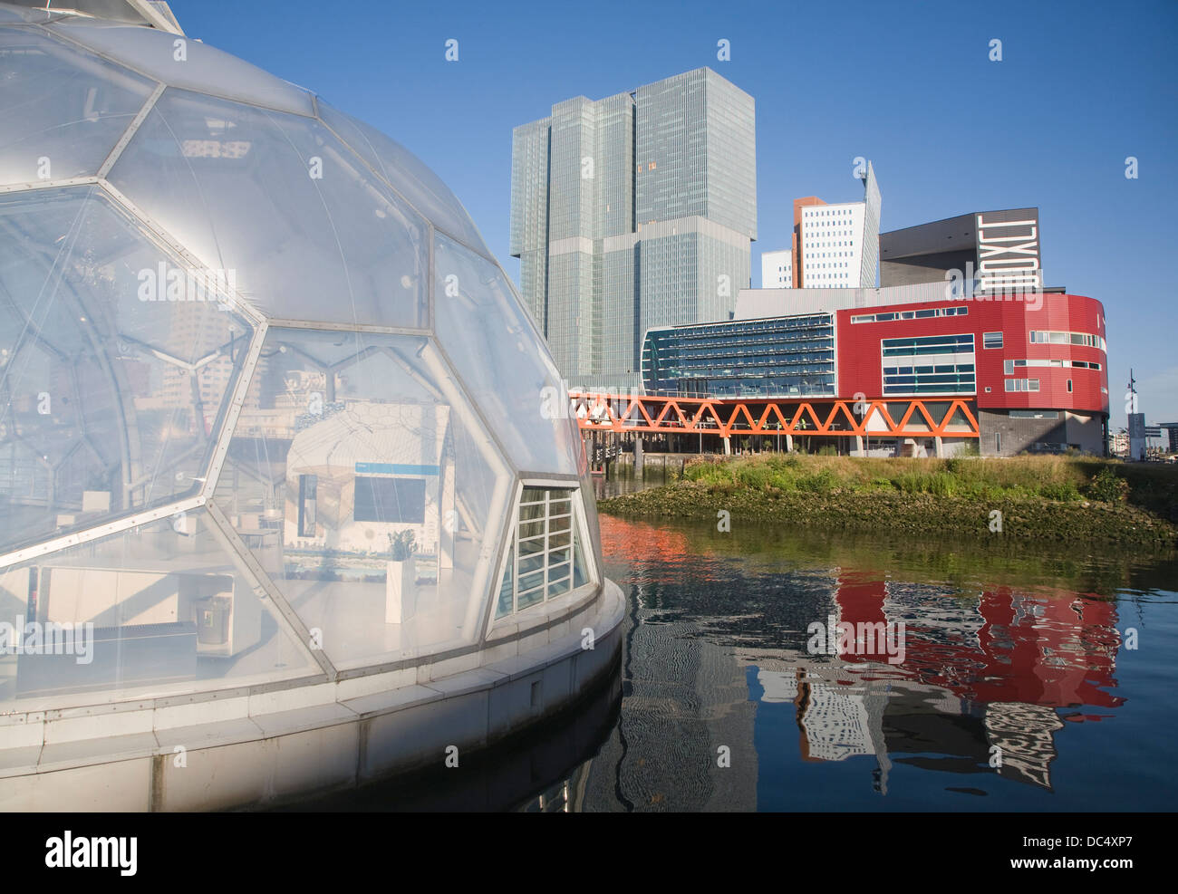Floating Pavilion sustainable architecture Rotterdam Netherlands with ...