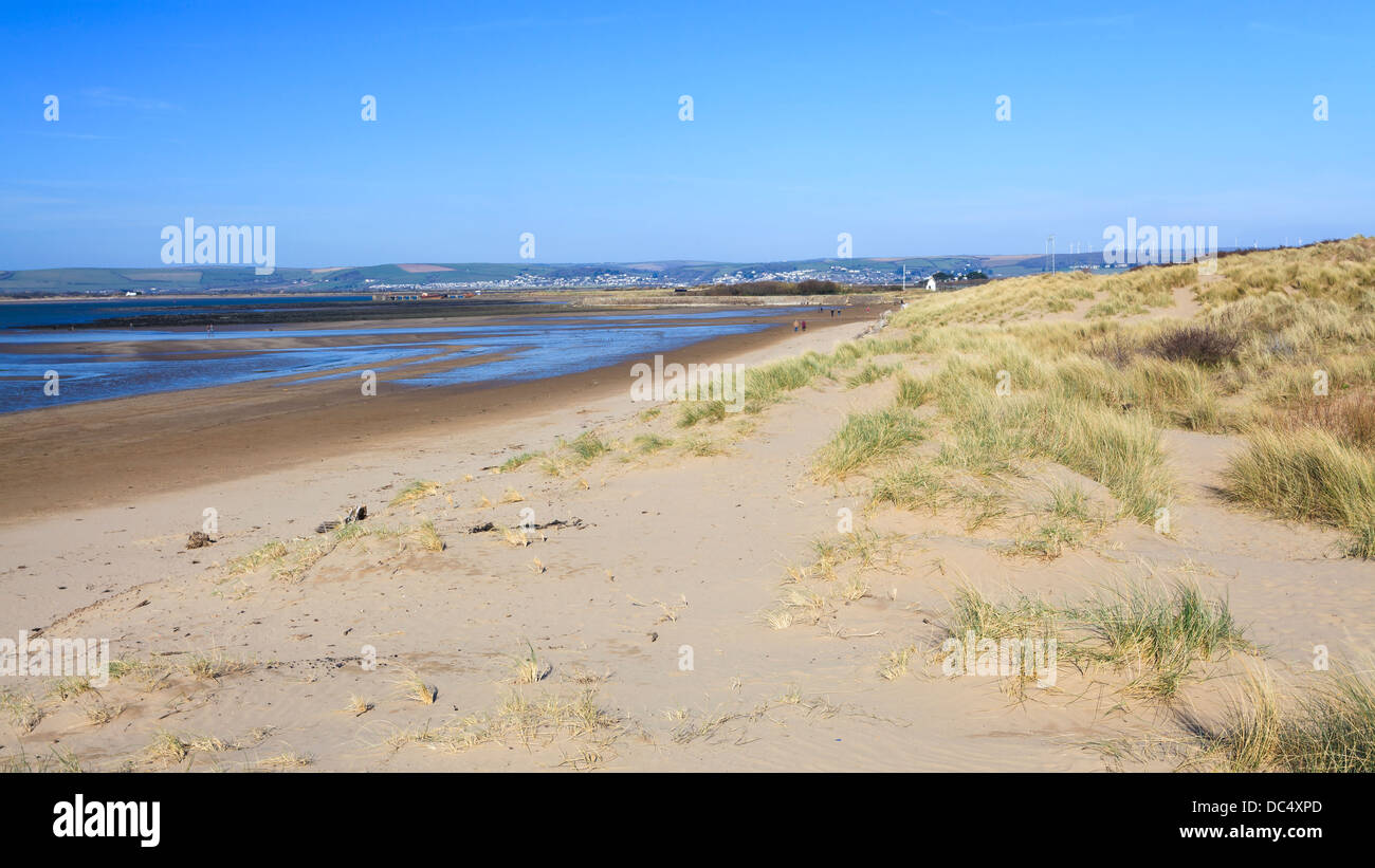Sand dunes at Instow North Devon England UK Stock Photo - Alamy