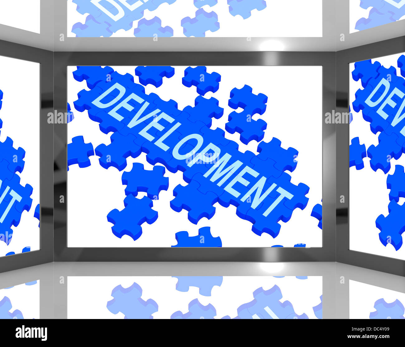 Development On Screen Shows Technology Updates Stock Photo - Alamy