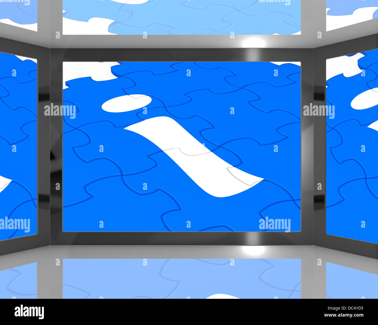 Info Sign On Screen Showing Manufacture's Information Stock Photo - Alamy