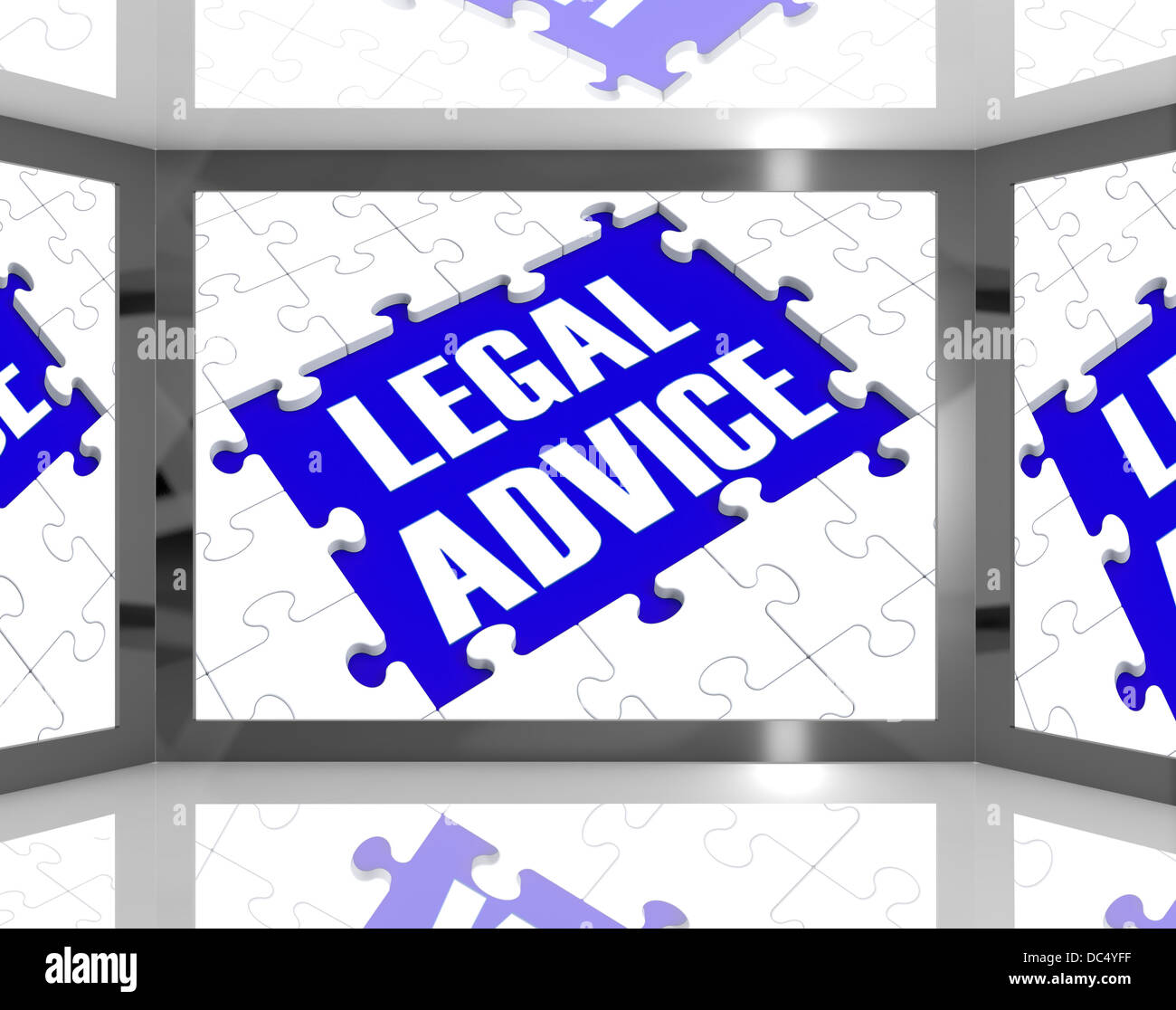 Legal Advice On Screen Showing Legal Consultation Stock Photo - Alamy