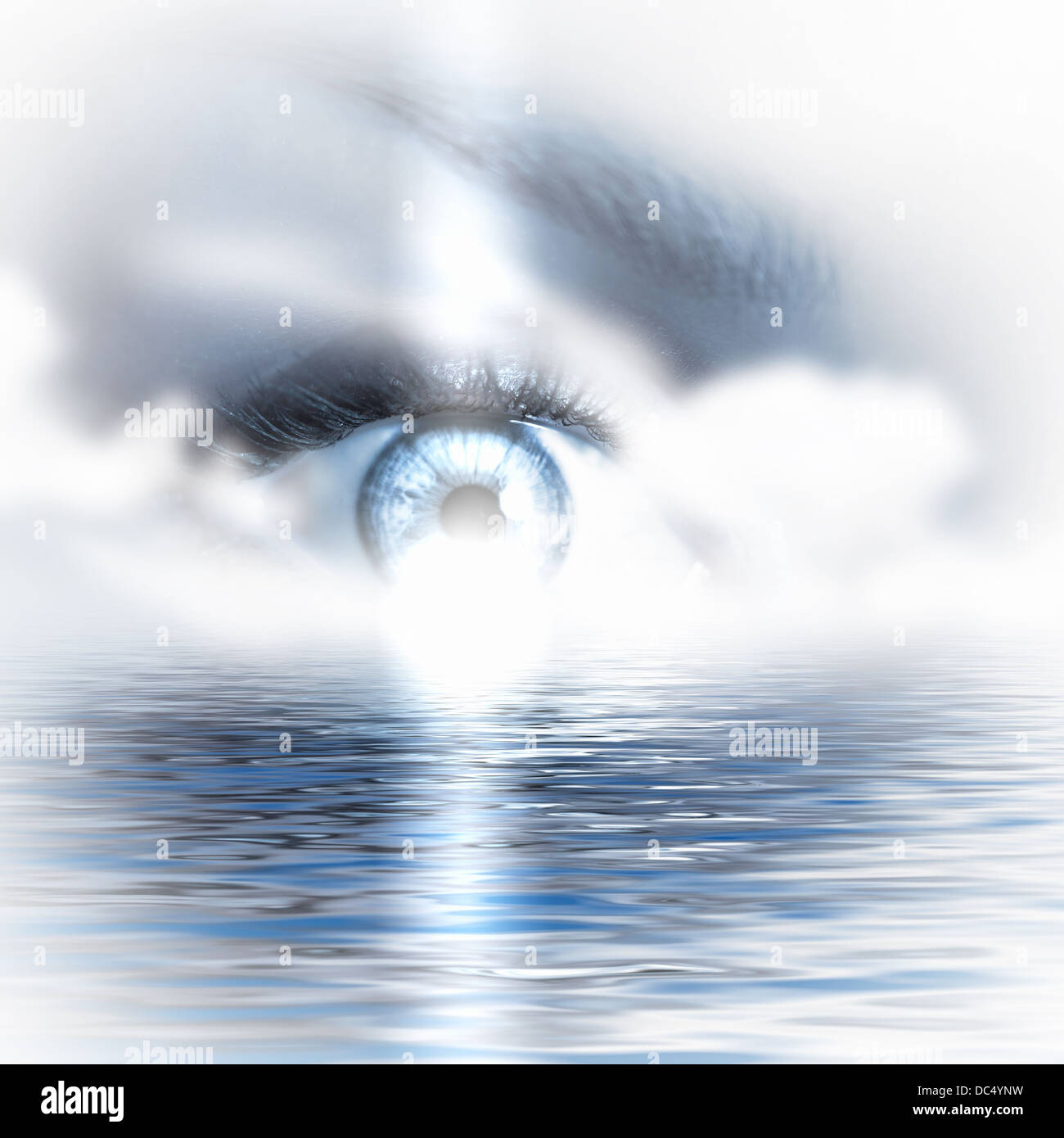 Eye overlooking water scenic Stock Photo - Alamy