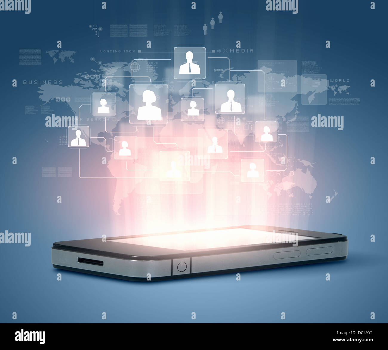 Modern communication technology Stock Photo - Alamy