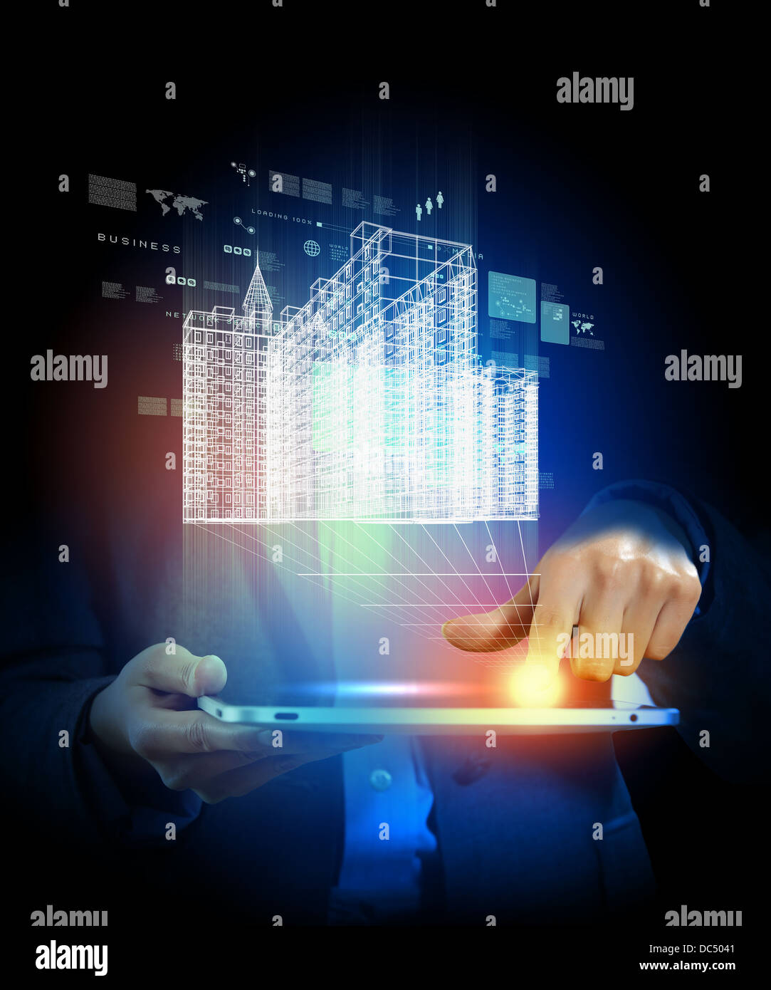 engineering automation building design Stock Photo - Alamy