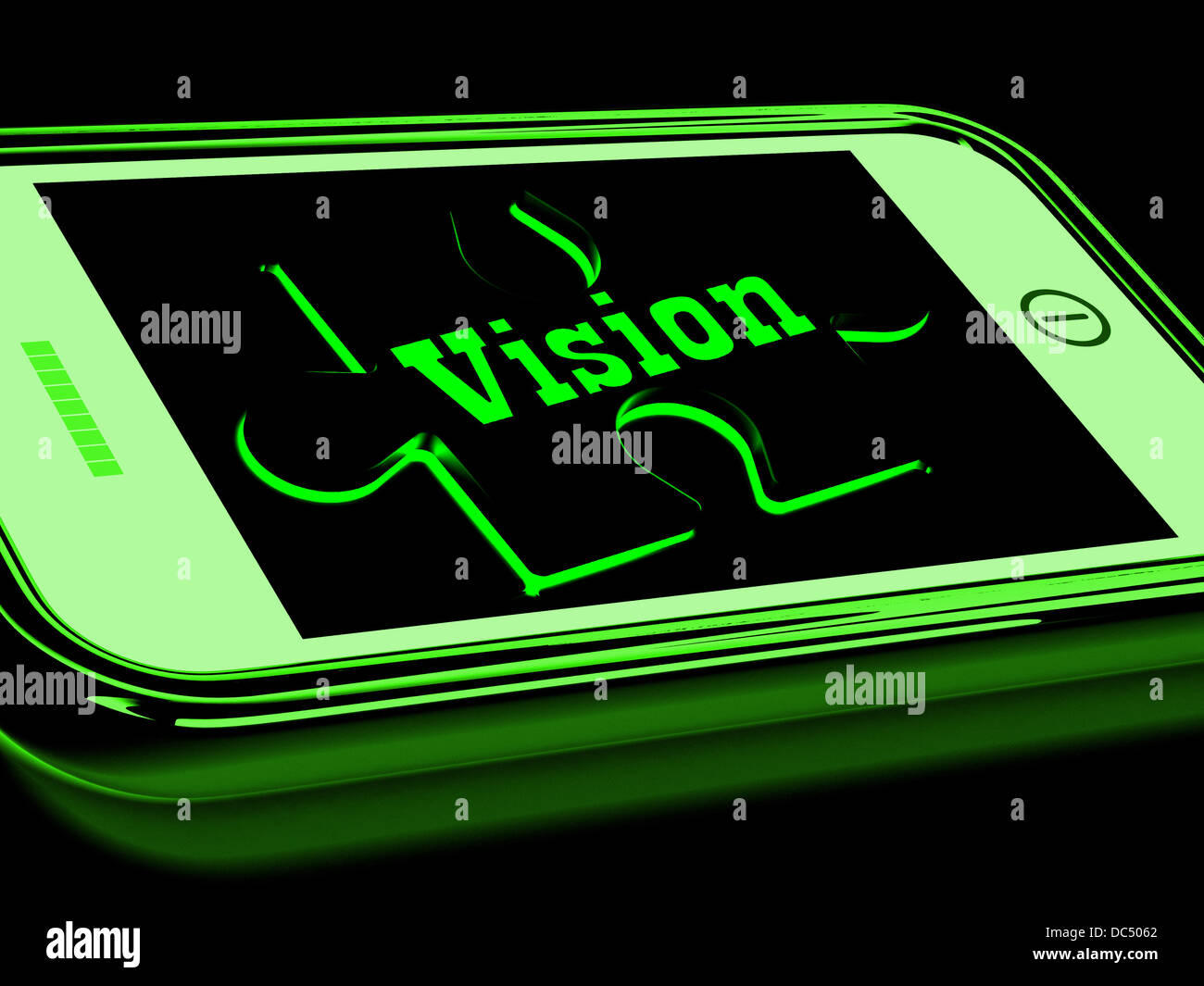 Vision On Smartphone Showing Predictions Stock Photo - Alamy