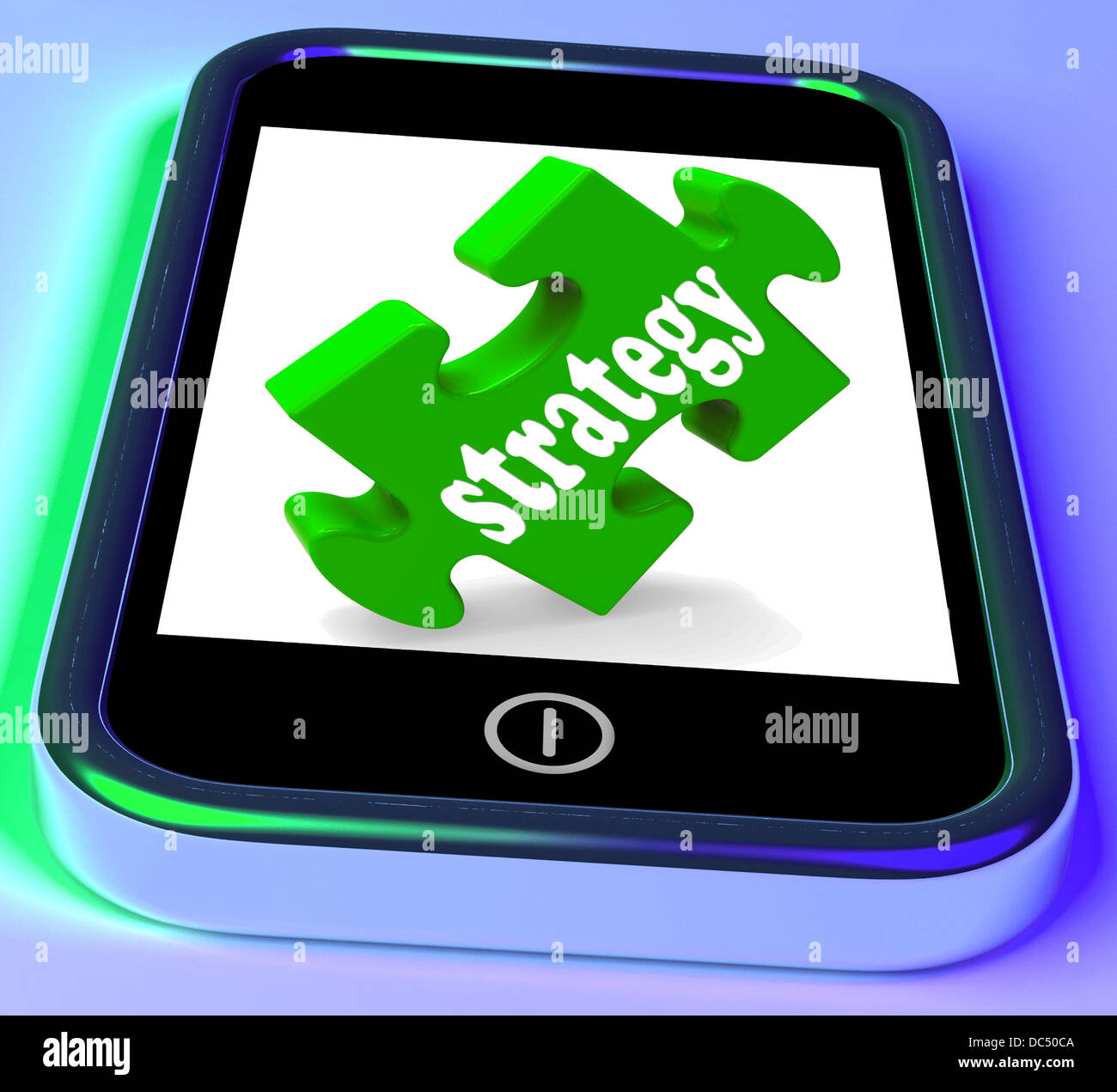 Strategy On Smartphone Shows Planning Stock Photo - Alamy