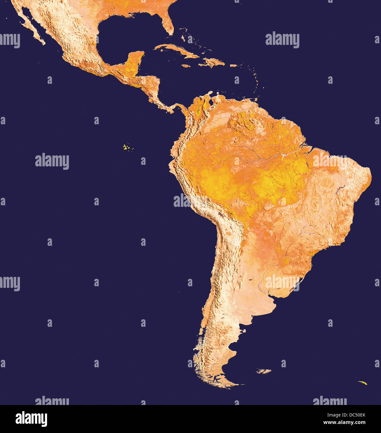 Topographic map of chile hi-res stock photography and images - Alamy