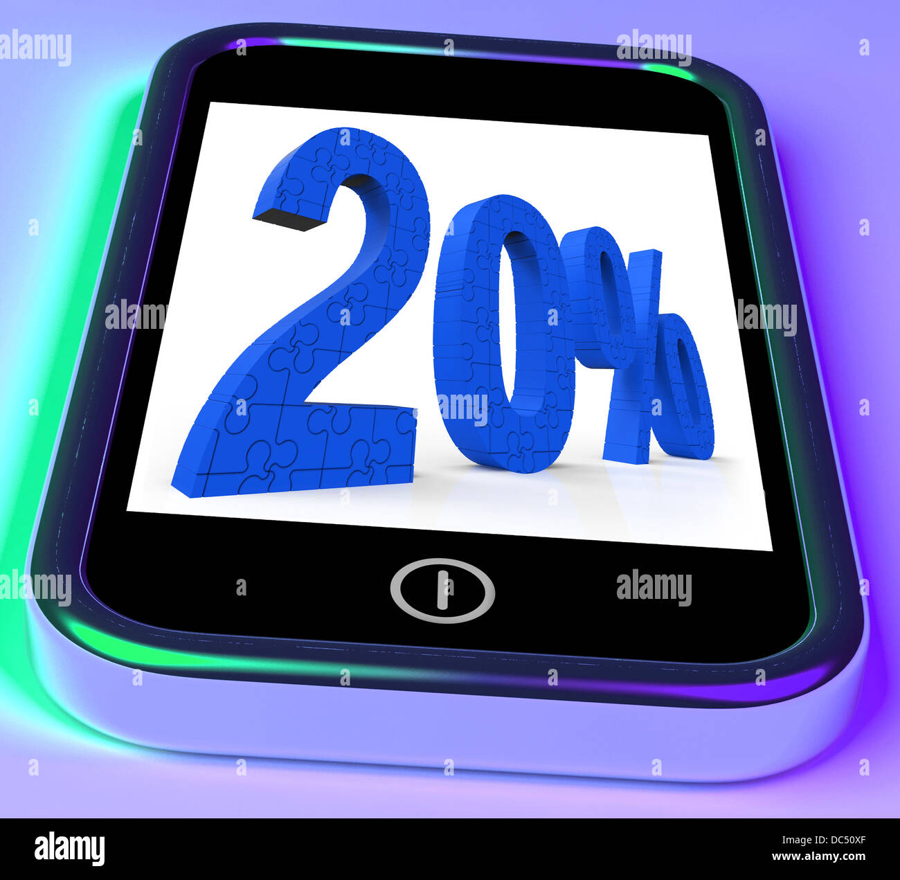 20 On Smartphone Showing Special Promotions And Offers Stock Photo - Alamy