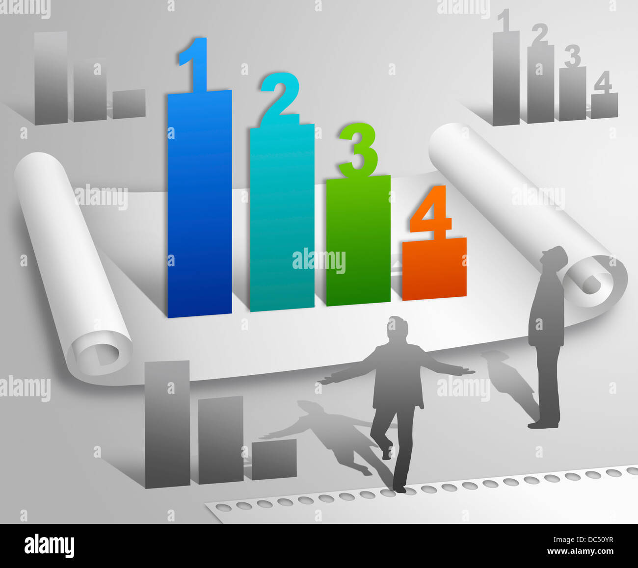 illustration of graphs Stock Photo - Alamy