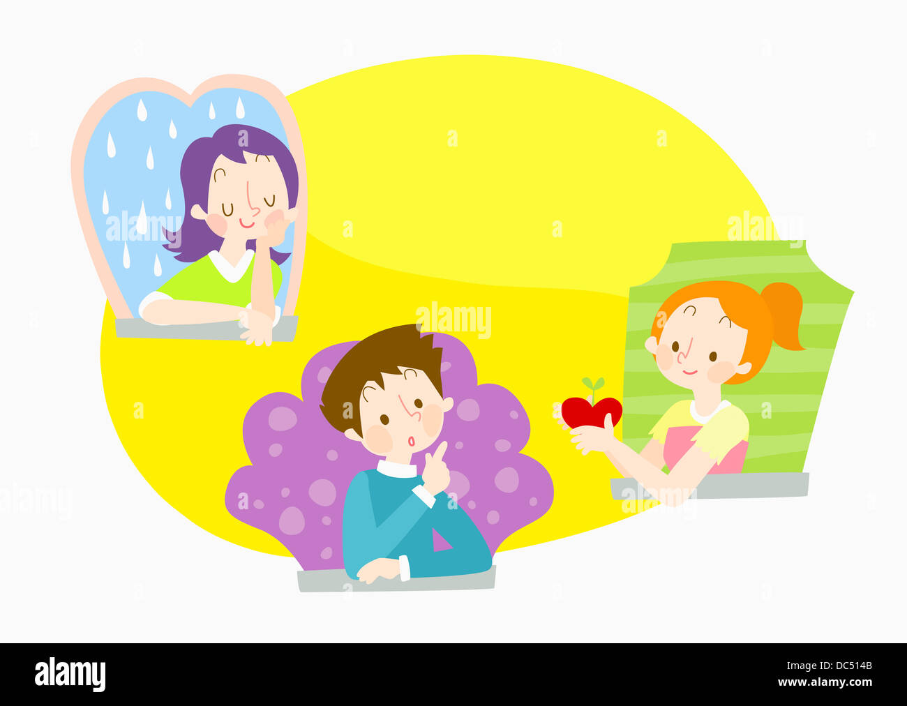 Series of windows Cut Out Stock Images & Pictures - Alamy