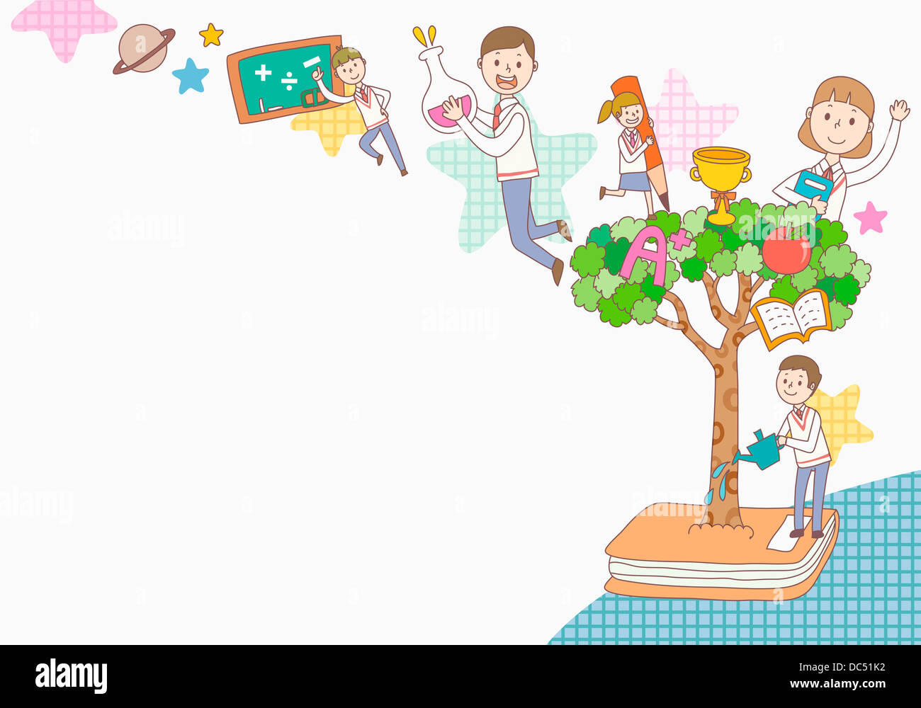 illustration of education Stock Photo - Alamy