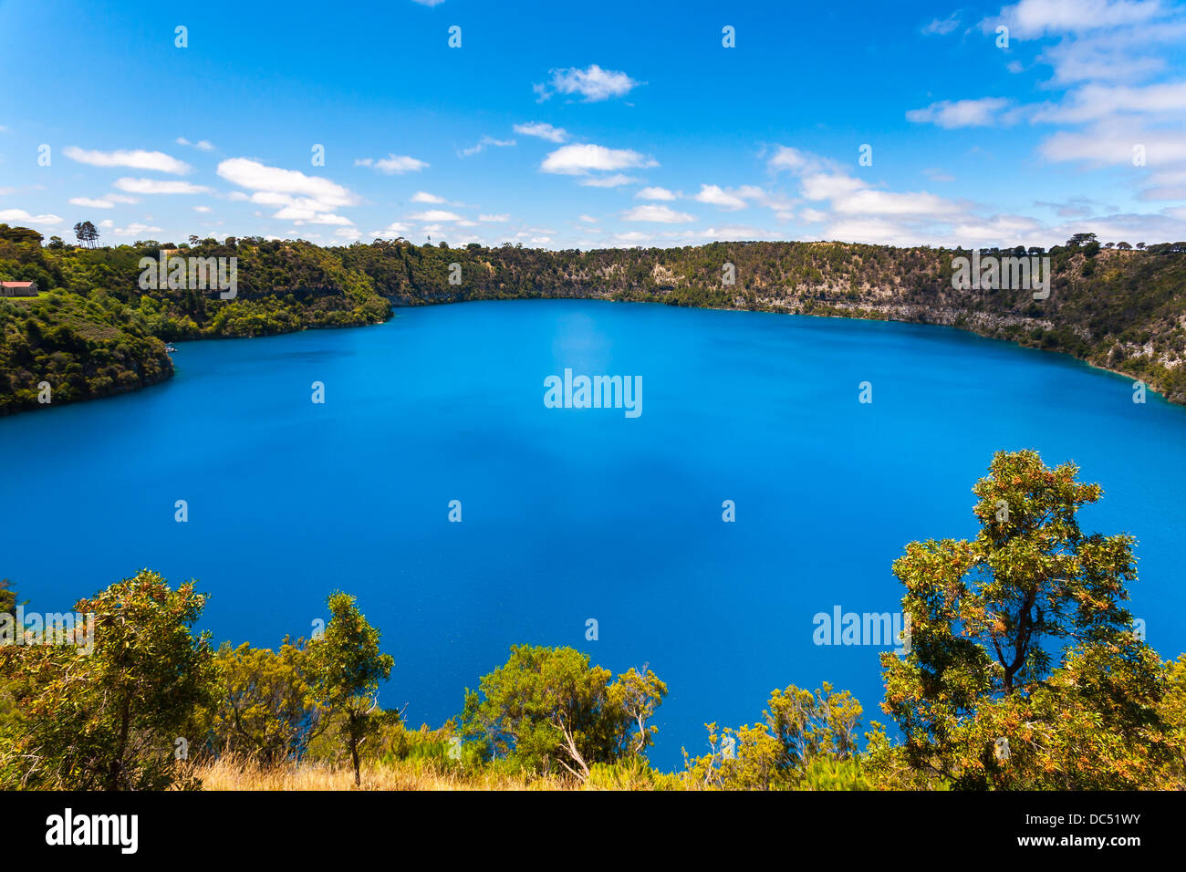 The incredible Blue Lake at Mt Gambier, South Australia Stock Photo - Alamy
