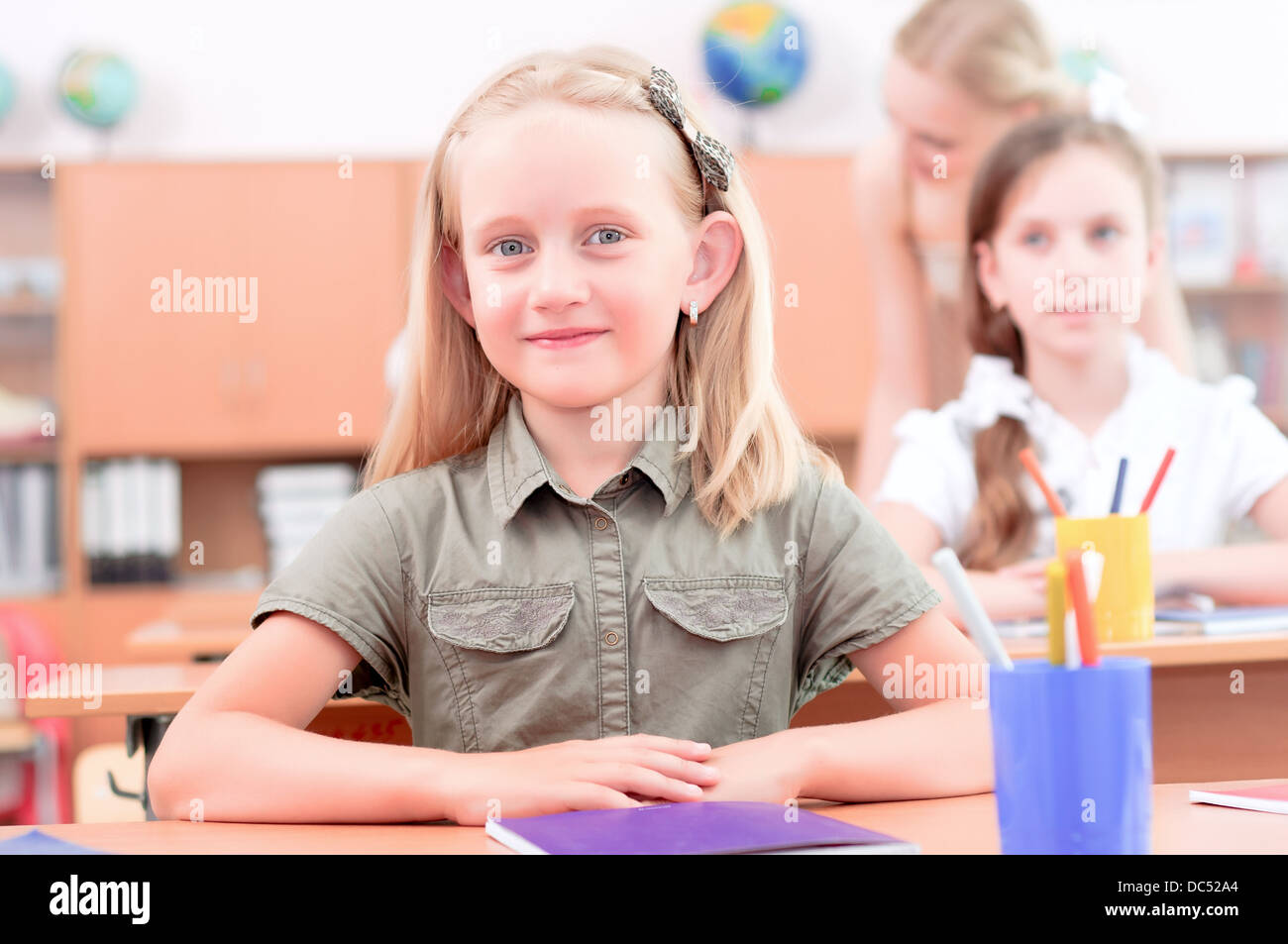 pupils in classroom Stock Photo - Alamy