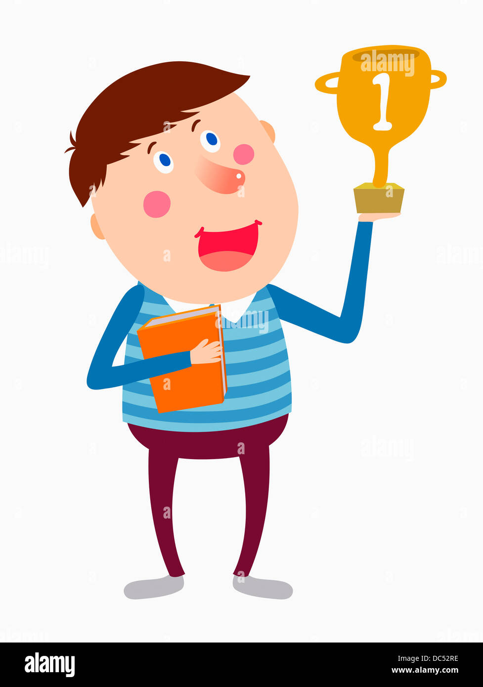 illustration of a student number one Stock Photo - Alamy