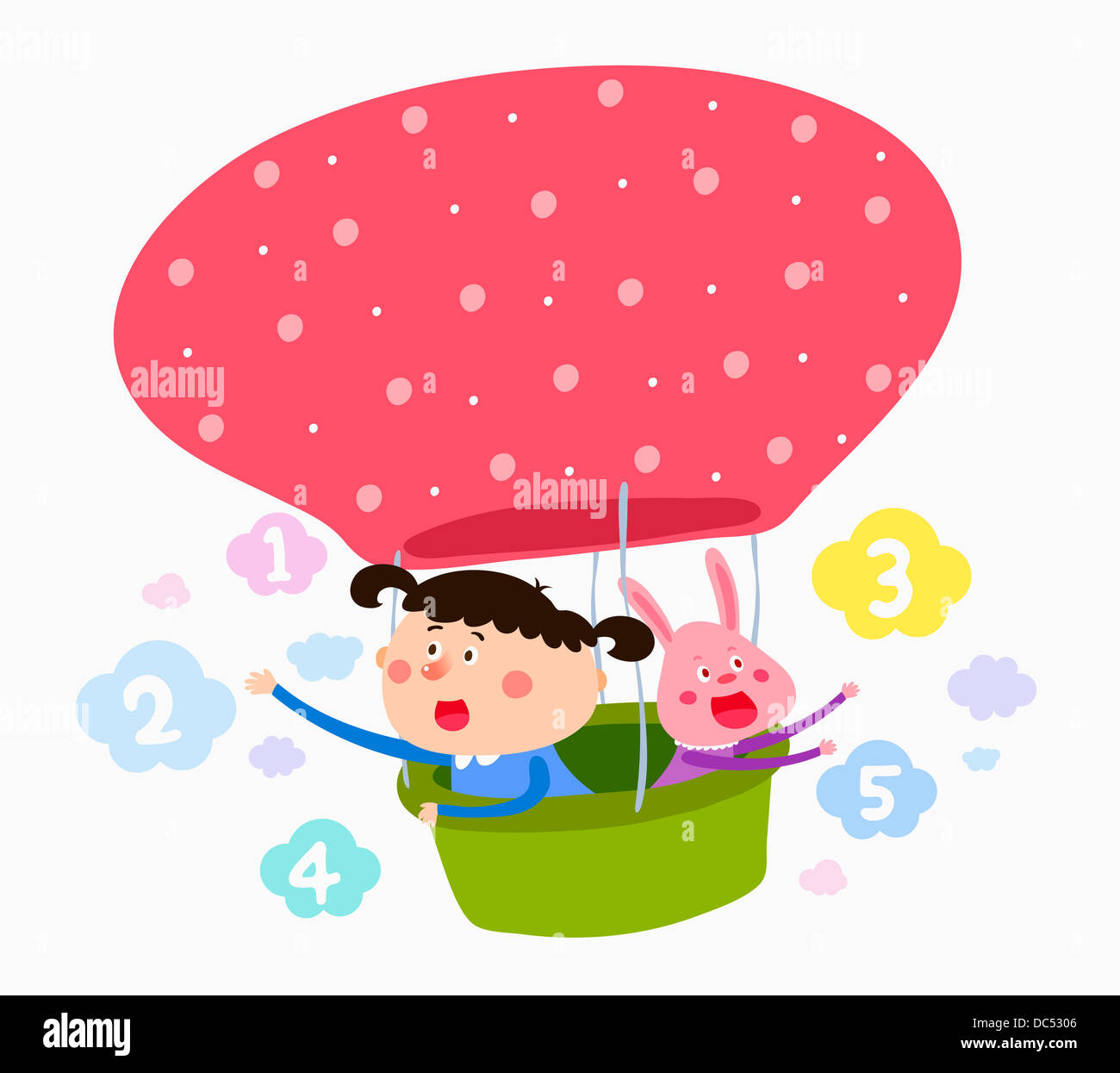 Catching a balloon Cut Out Stock Images & Pictures - Alamy