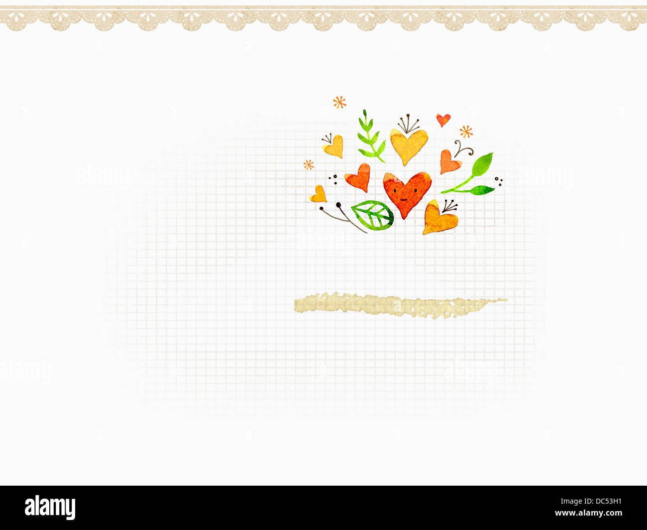 illustration design of ppt template front page Stock Photo - Alamy