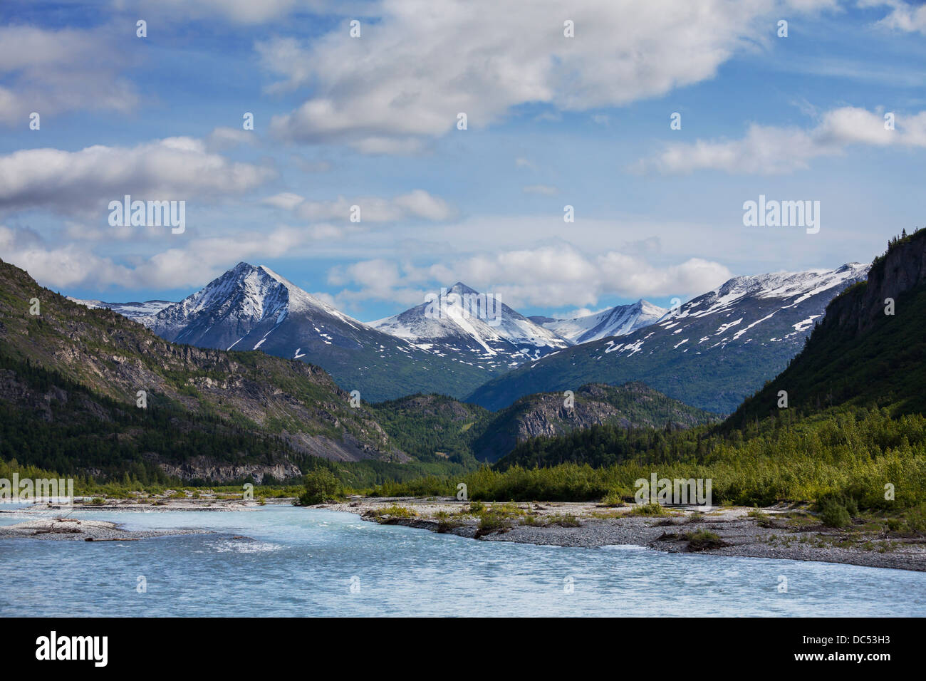 Mountains on Alaska Stock Photo - Alamy