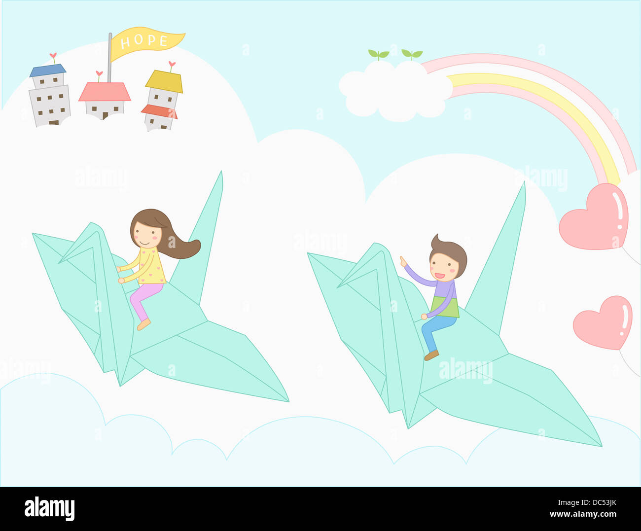 Crane human flying hi-res stock photography and images - Alamy