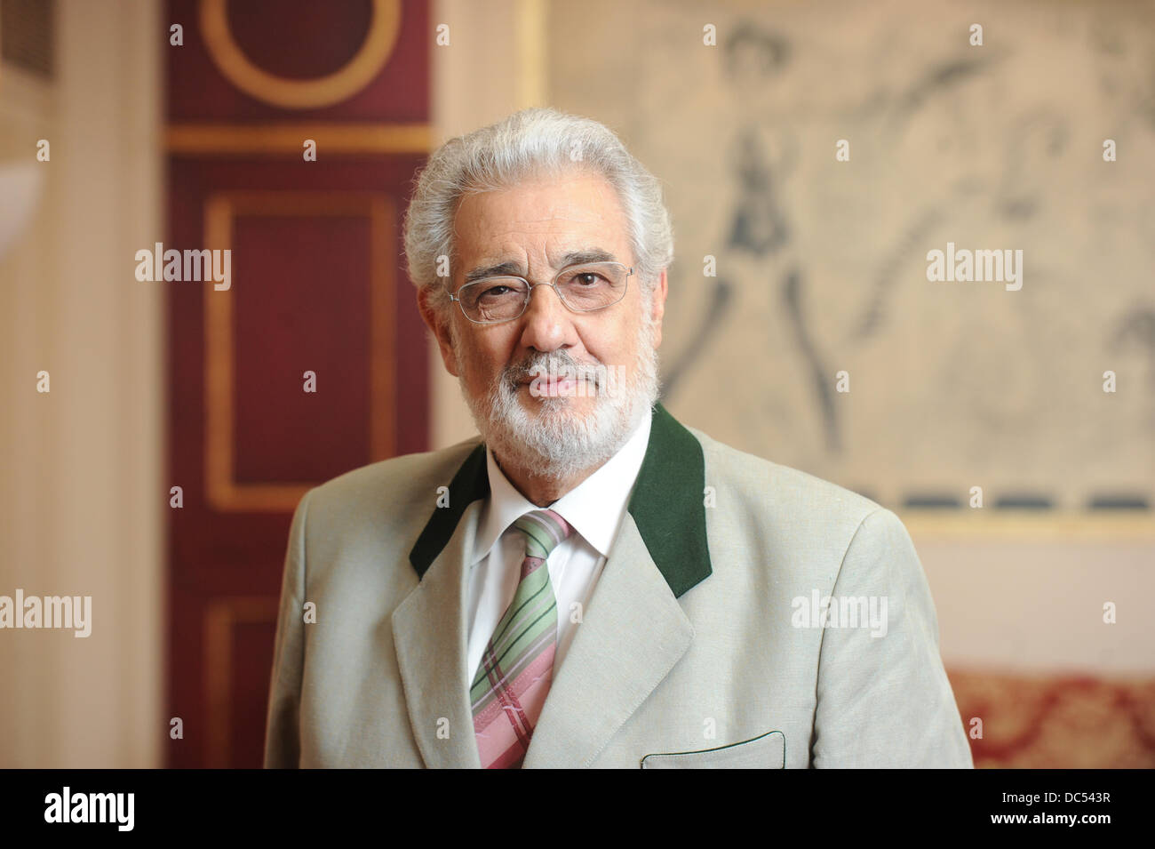 Salzburg, Germany. 07th Aug, 2013. Tenor Placido Domingo during an ...