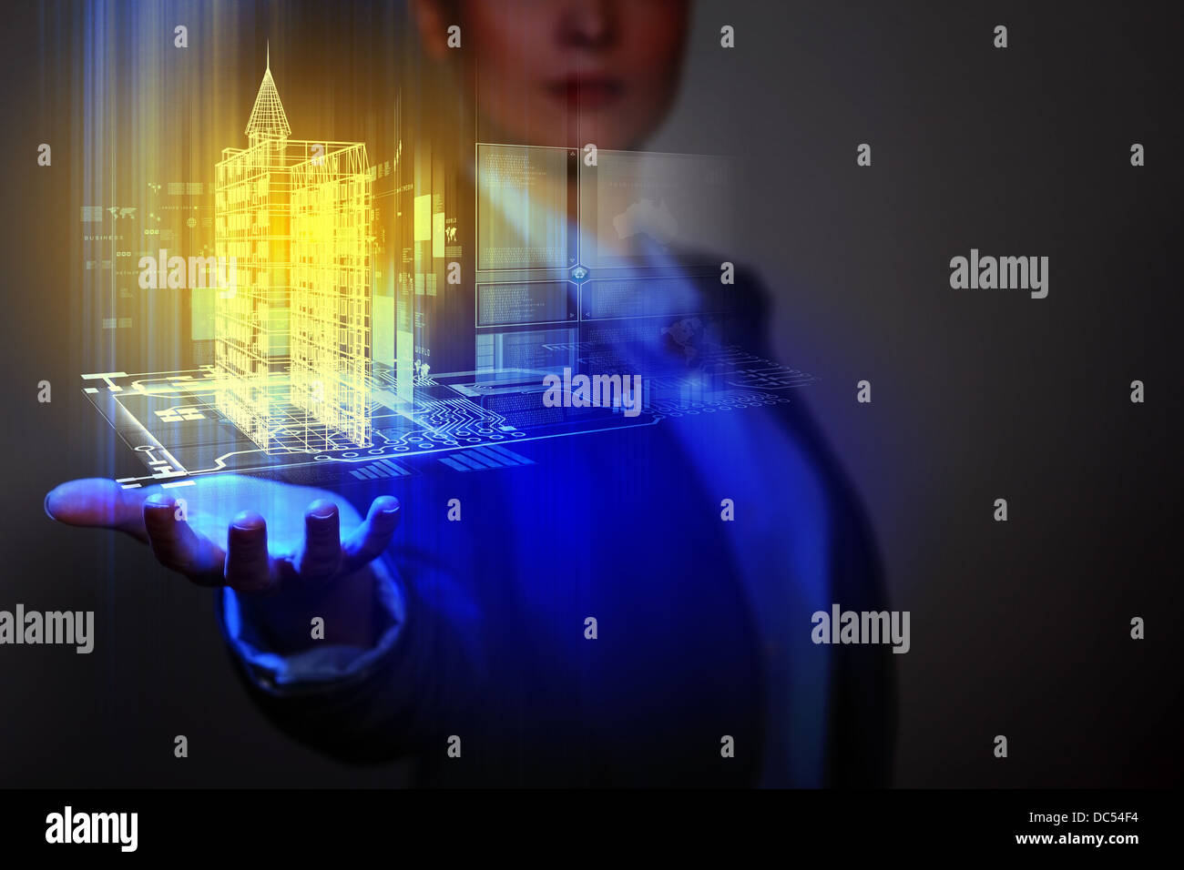 engineering automation building design Stock Photo - Alamy