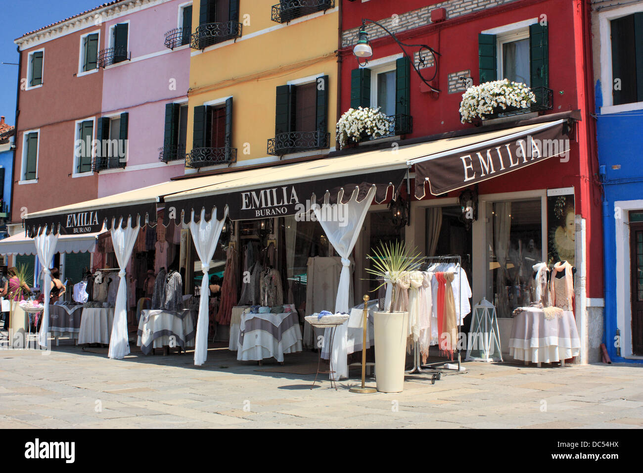 Venice burano lace shop hi-res stock photography and images - Alamy