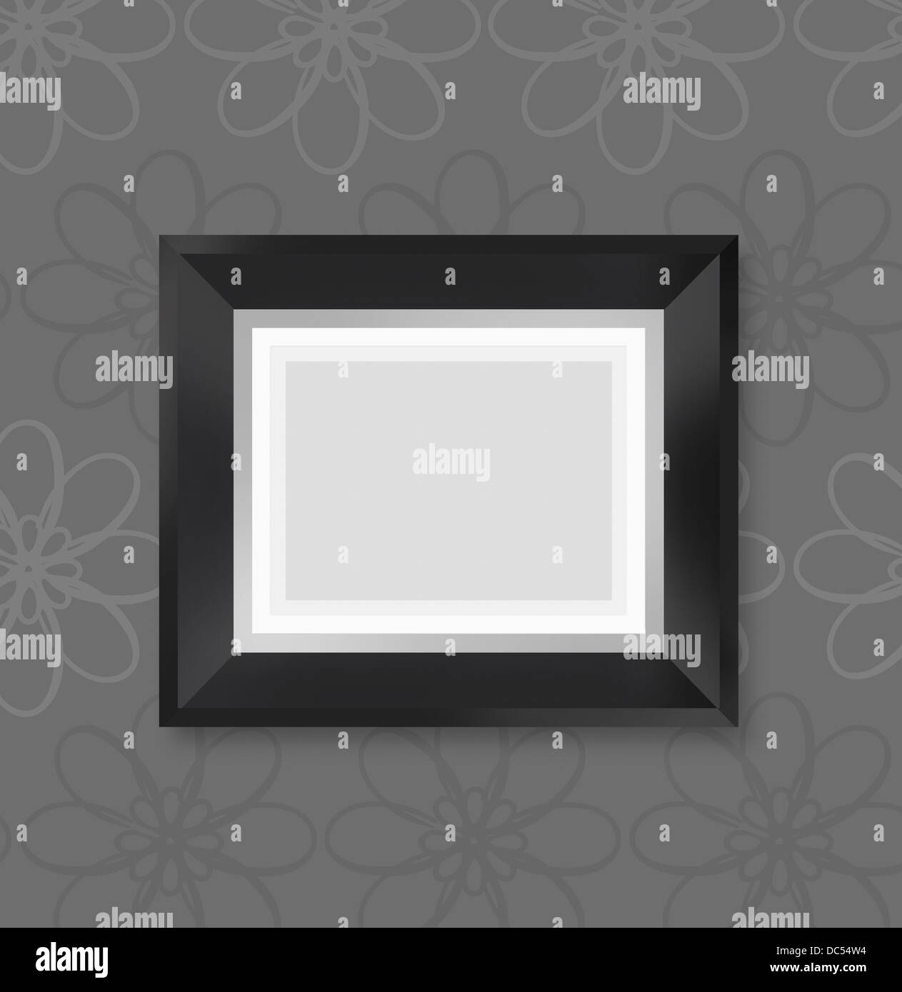 illustration template of black frame Stock Photo - Alamy