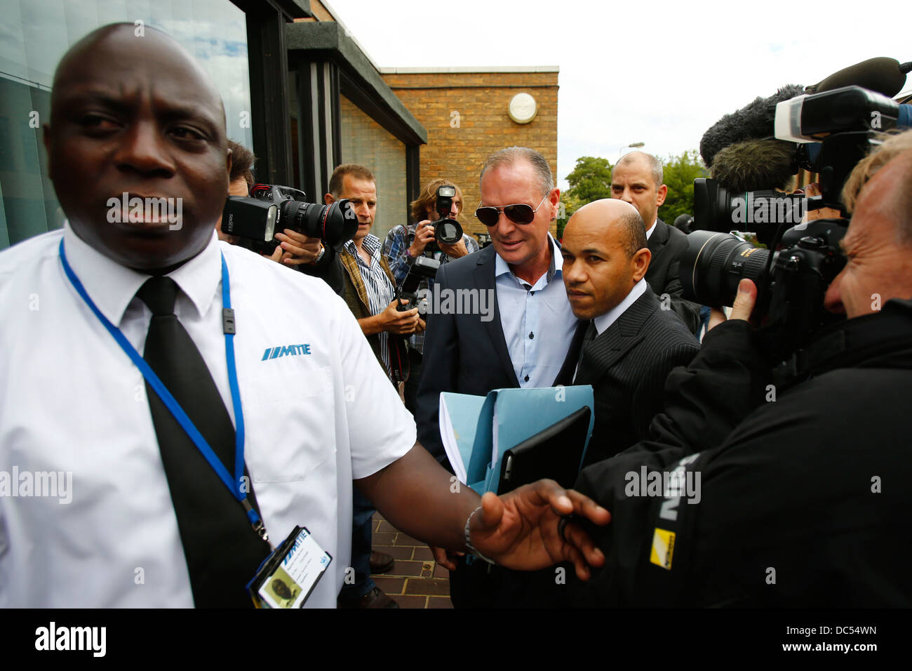 Former England star Paul Gascoigne at Stevenage Magistrates Court in ...