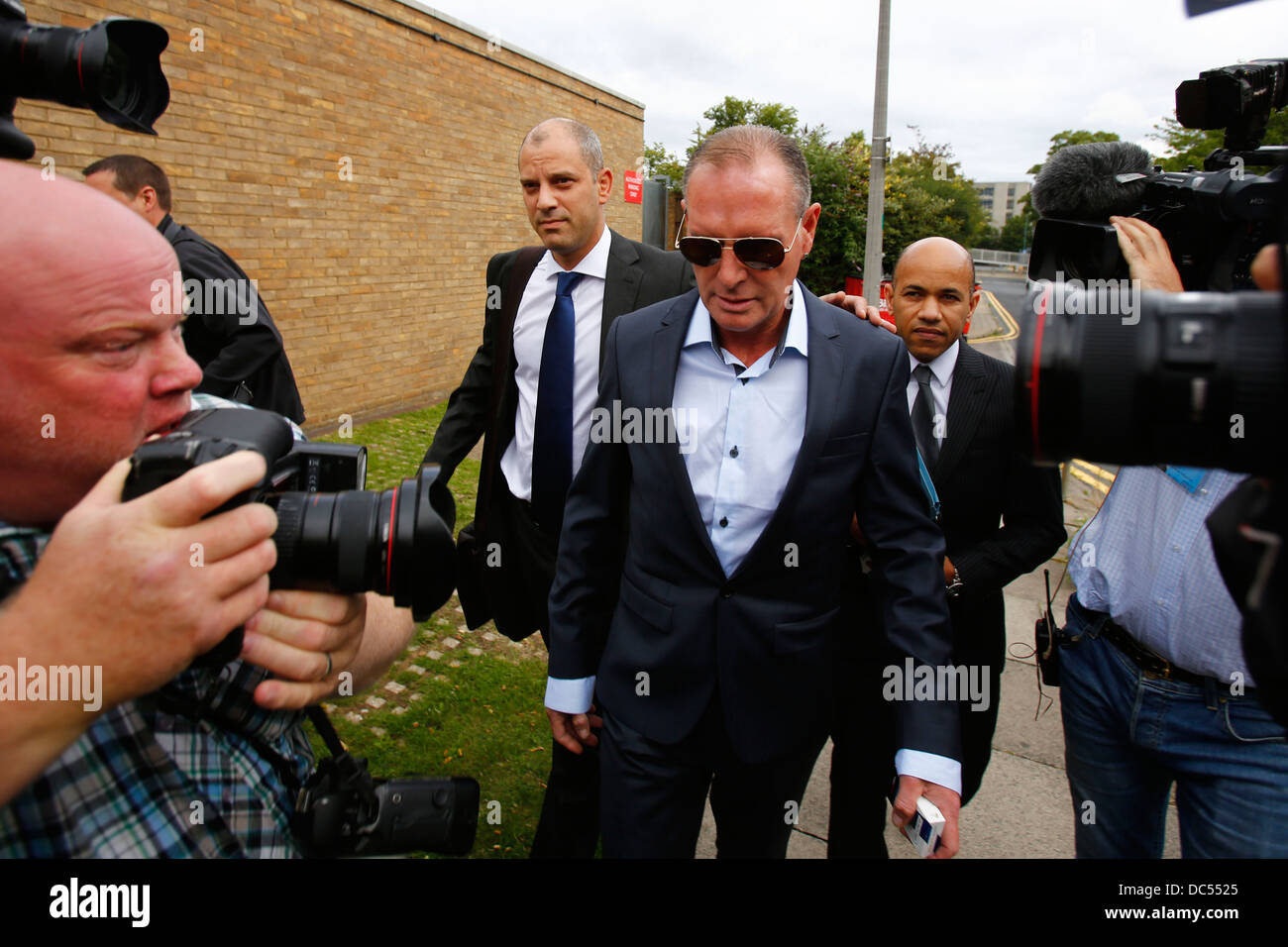 Former England star Paul Gascoigne at Stevenage Magistrates Court in ...