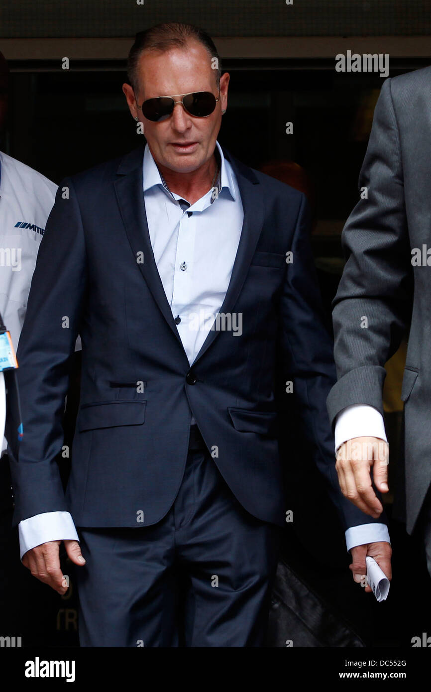 Former England star Paul Gascoigne at Stevenage Magistrates Court in ...